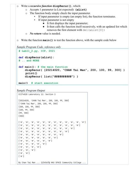 Solved Write A Recursive Function Di Sprecur Which