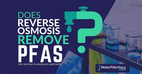 Does Reverse Osmosis Remove PFAS PFOA PFOS
