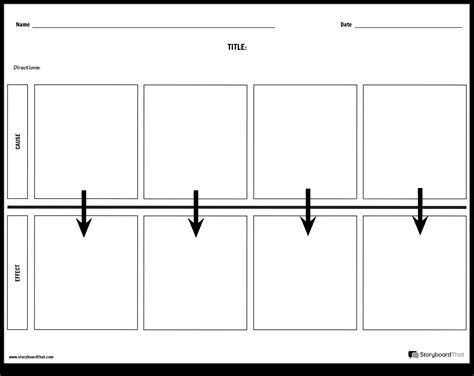 Causa Y Efecto Storyboard Per Es Examples