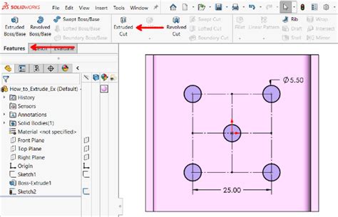 How To Extrude In SOLIDWORKS TriMech Store