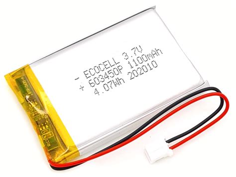 Lipo Battery Mah V Polymer Lithium Ion Ecocell
