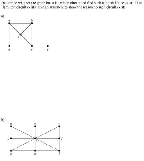 Solved Determine Whether The Graph Has An Euler Circuit And Chegg Com