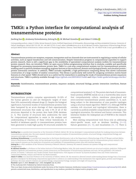 Pdf Tmkit A Python Interface For Computational Analysis Of