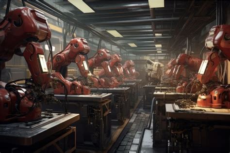 Robotics Arm Factory Generate Ai 3860599