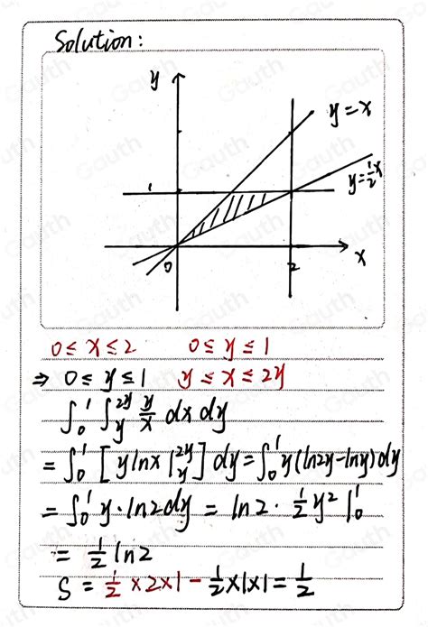Solved Question 1 Integrate F X Y Y X Over The Region R In The
