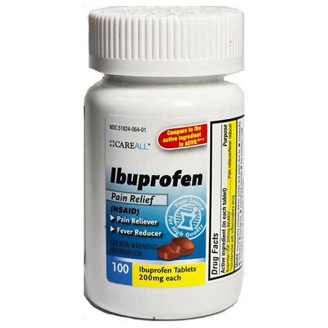 Ibuprofen Bottle Label Equate Ibuprofen Mini Capsules 200 Mg 300