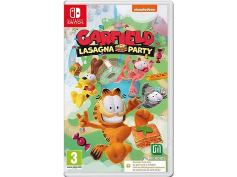 Nintendo Switch Garfield Lasagna Party Krabička S Kódem Za 499 Kč Hry Na Nintendo Switch