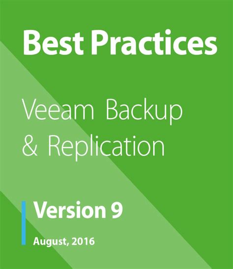 Veeam Backup Replication Best Practices