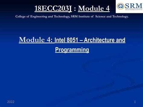 Architecture And Programmingpart1microcontroller Ppt