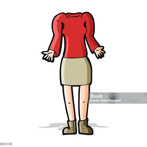 말풍선이 있고 어깨를 으쓱하는 있는 여성 시체 믹스 매치 수레 거친에 대한 스톡 벡터 아트 및 기타 이미지 거친 귀여운 그리기 Istock