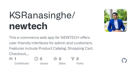 github ksranasinghe newtech this e commerce web app for newtech