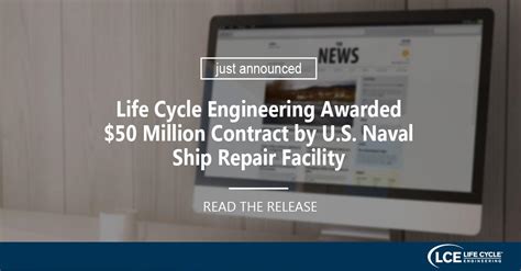 Life Cycle Engineering On Linkedin News Alert Life Cycle Engineering Awarded A 50 Million