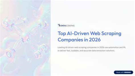 Top Ai Driven Web Scraping Companies In 2026 Pdf