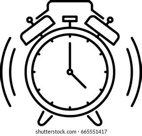 Alarm Clock Outline Images Stock Photos Vectors Shutterstock