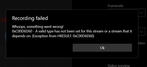 Error When Recording Screen At 60fps · Issue 41 · Marcant01fluent