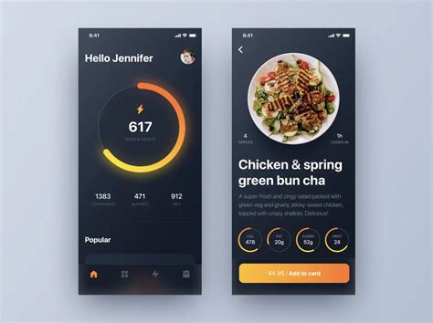 Nutrition Tracker App Mobile App Design Concept Ramotion Agency