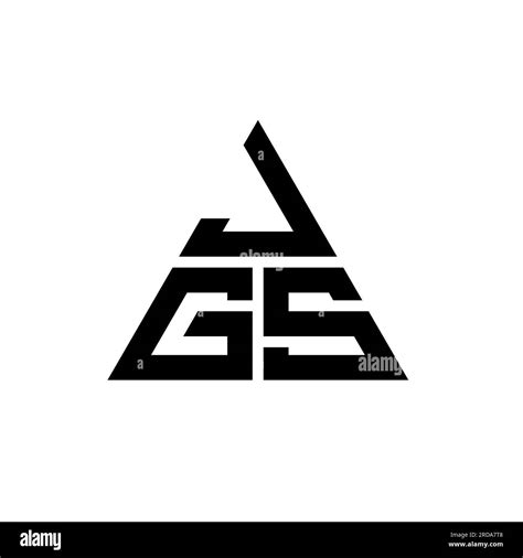 Jgs Triangle Letter Logo Design With Triangle Shape Jgs Triangle Logo