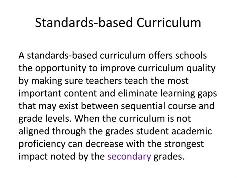 Standards Based Curriculum Pptx