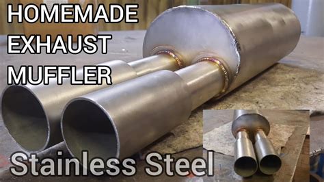 Homemade Exhaust Muffler | Stainless Steel - YouTube