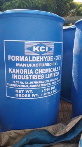 Formaldehyde Purity 37 For Water Disinfectant Liquid At Best Price In Secunderabad