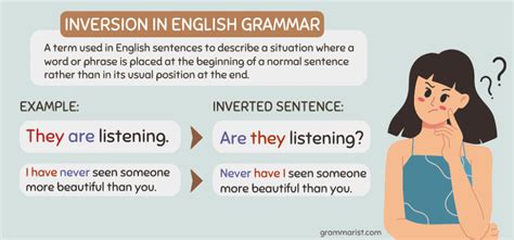 Inversion In English Grammar Examples