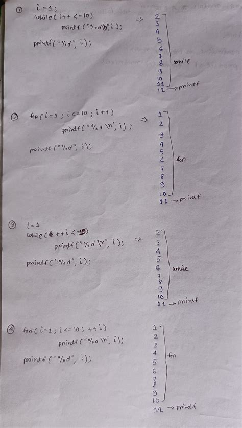 Programming In C Loops While And For