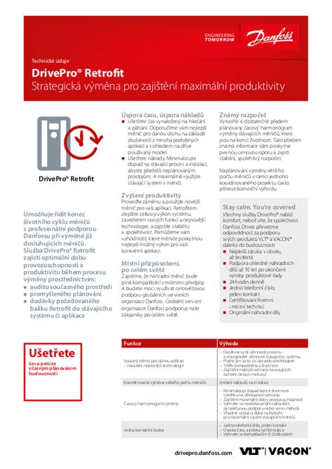 Danfoss Drivepro Retrofit Fact Sheet