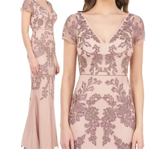 Js Collections Dresses Nwt Js Collections Embroidered Appliqu Blush