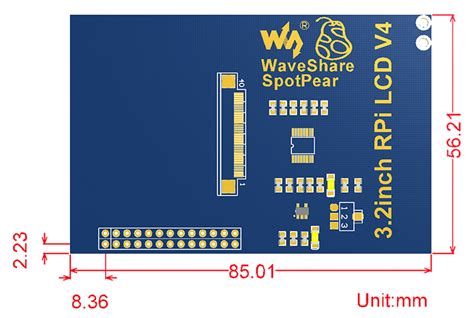 Inch RPi LCD B WS Resistive Touch Screen TFT LCD For Raspberry Pi