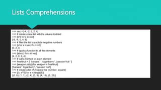 Python Data Structures PPT