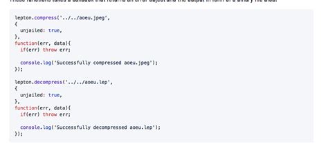 Javascript Somebody Has Used The Lepton Nodejs For Compression S