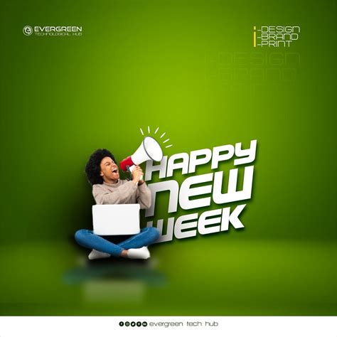 Happy New Week Happy New Week Flyer Design Layout Church Graphic Design