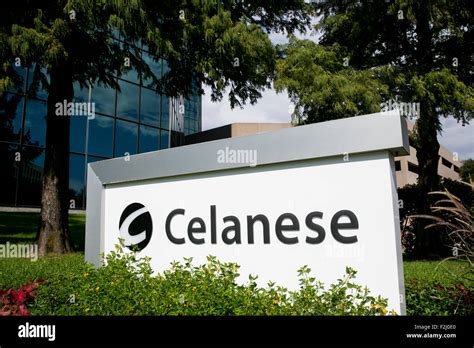 A Logo Sign Outside Of The Headquarters Of The Celanese Corporation In