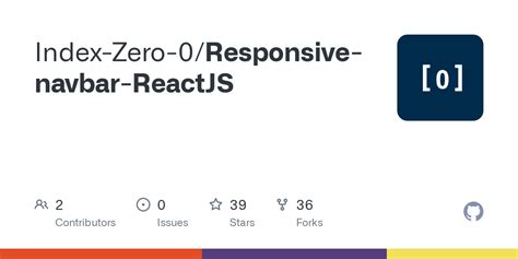Github Index Zero 0responsive Navbar Reactjs