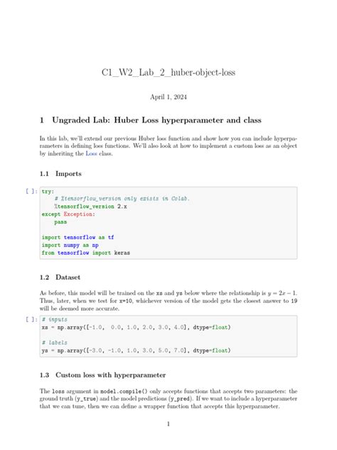 c1 w2 lab 2 huber object loss pdf artificial intelligence