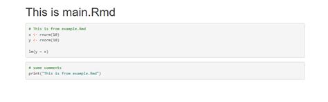 R Rmarkdown Read Code From File And Display With Highlight Stack Overflow