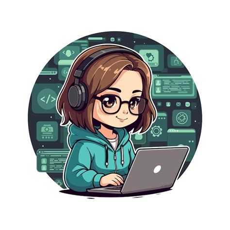 Female Developer Cartoon Images Free Download On Freepik