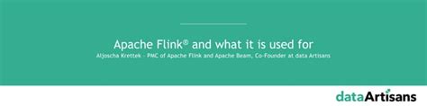 Apache Flink And What It Is Used For Pptx Databases Computer