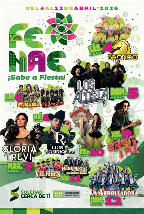 Fenae 2026 Fechas Y Cartelera De Artistas Confirmadas En Soledad
