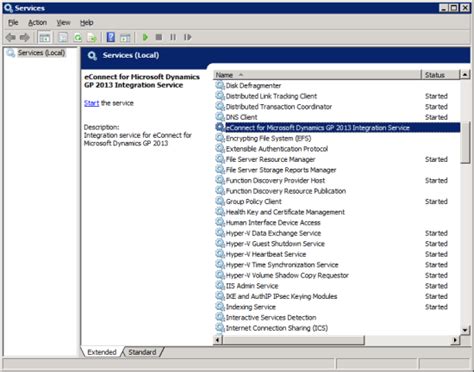 Resolving A Problem With The Econnect Integration Service Not Running Azurecurve