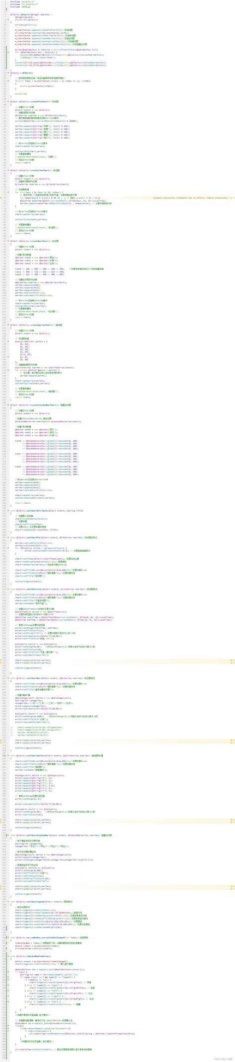Qt 中charts各种图表的综合应用qt6 Charts Csdn博客
