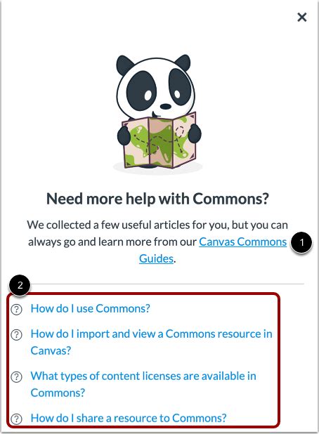 commons and sharing canvas at jhu