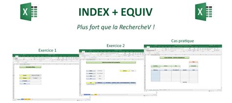 Excel Index Et Equiv Compatible Versions 2016 2024 Cours Bureautique