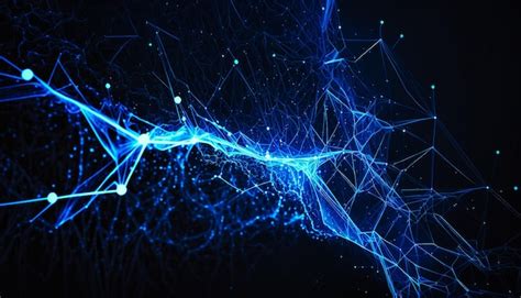 Premium Photo Abstract Blue Digital Background Big Data Visuali