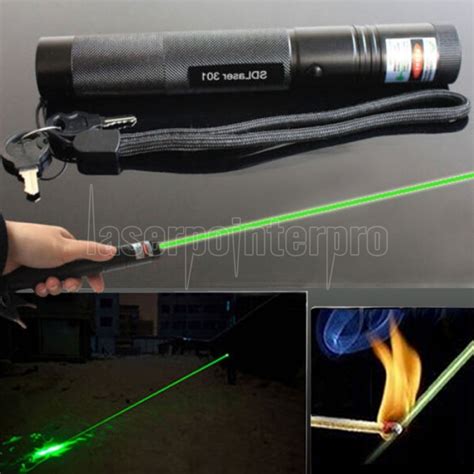 Laser 301 1000mw 532nm Green Light High Power Laser Pointer Kit Black