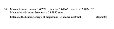 Mass 1 Amu Neutron Proton Electron
