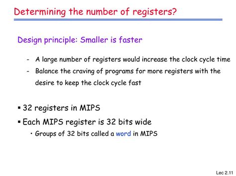Ppt Eem 486 Computer Architecture Lecture 2 Mips I Nstruction Set
