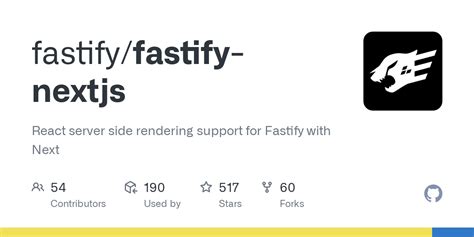 github fastify fastify nextjs react server side rendering support