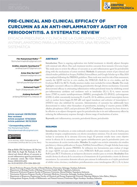 Pdf Pre Clinical And Clinical Efficacy Of Curcumin As An Anti Inflammatory Agent For