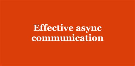 Effective Async Communication Arkency Blog